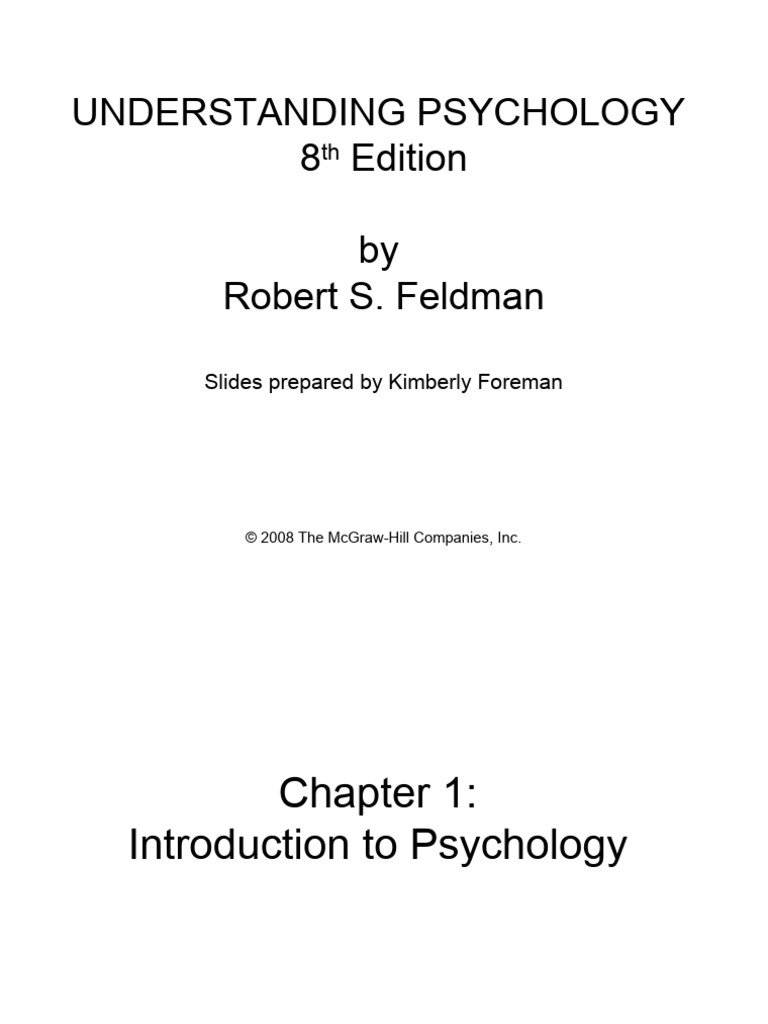 Feldman8 PPT ch01 | Download Free PDF | Psychology | Neuroscience