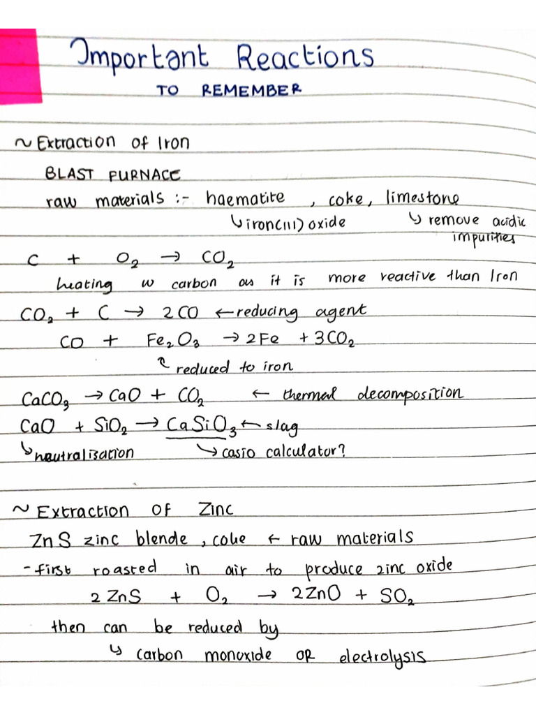 Chem Notes | PDF