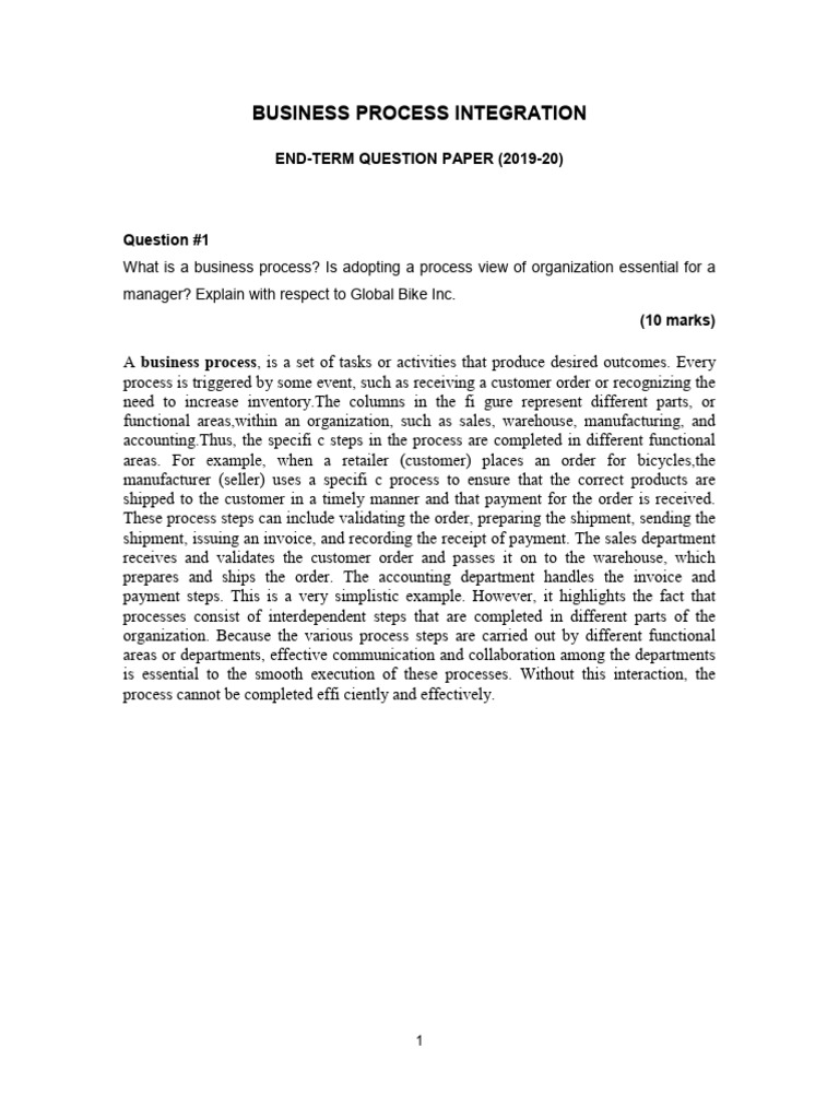 SEM-3 - Business Process Integration (BPI) | PDF | Procurement | Receipt