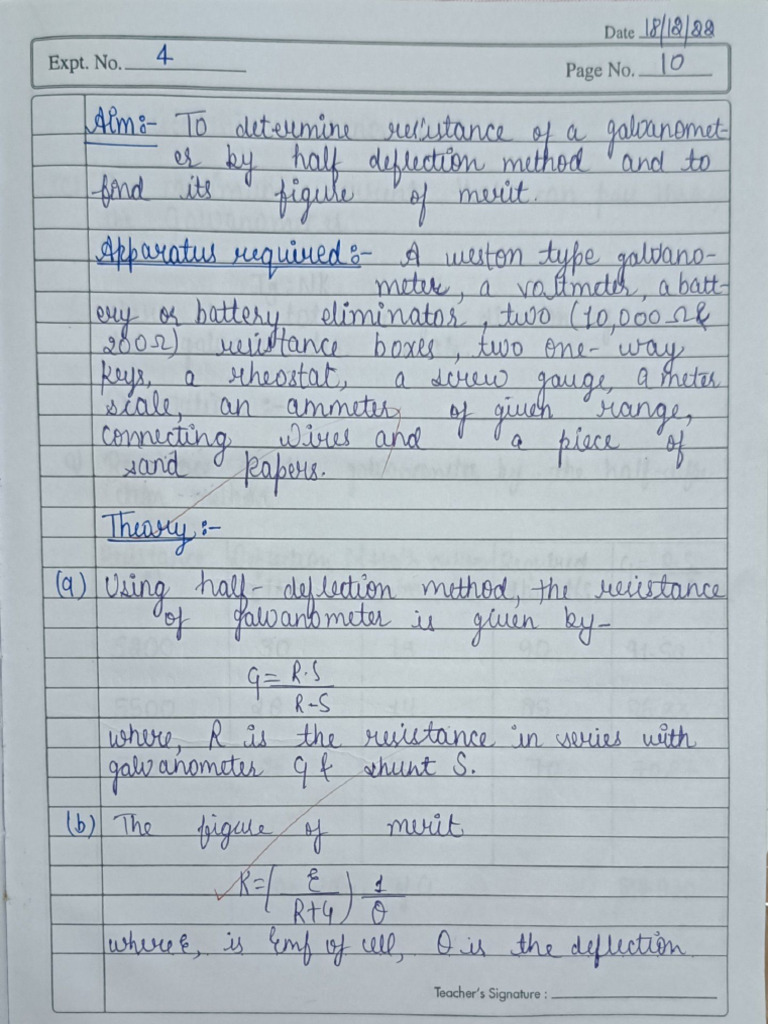 Physics - Experiment - 4 | PDF