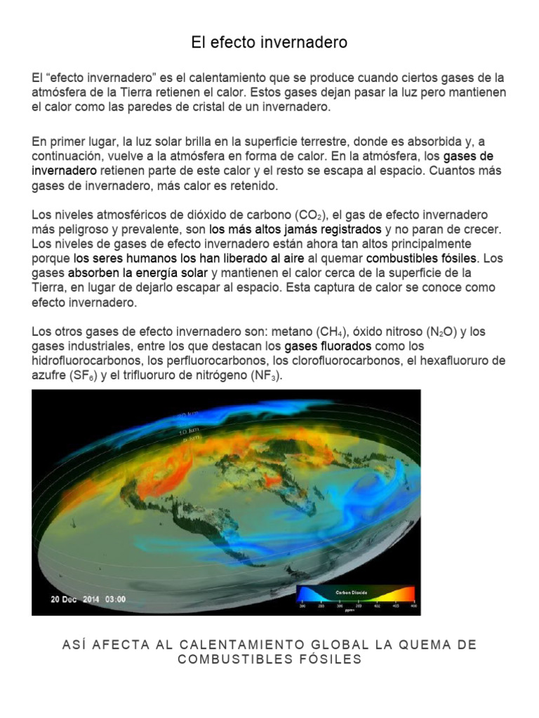 El Efecto Invernadero | PDF