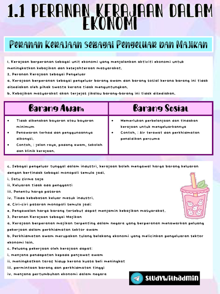 Nota Eko F5 Bab 1 | PDF