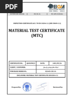 Material Mill & Test Certificate | PDF