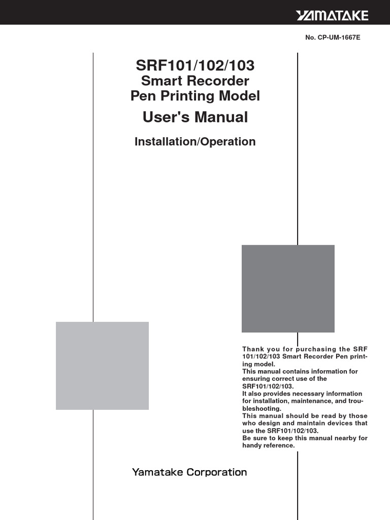 Recorder (Yamatake) | PDF | Electrical Wiring | Power Supply