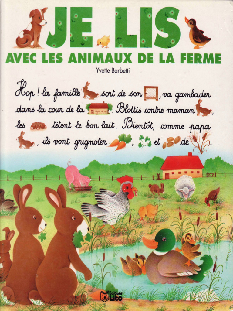 Je Lis Avec Les Animaux de La Ferme | PDF