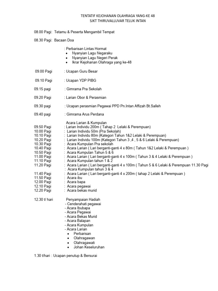 Tentatif Program | PDF