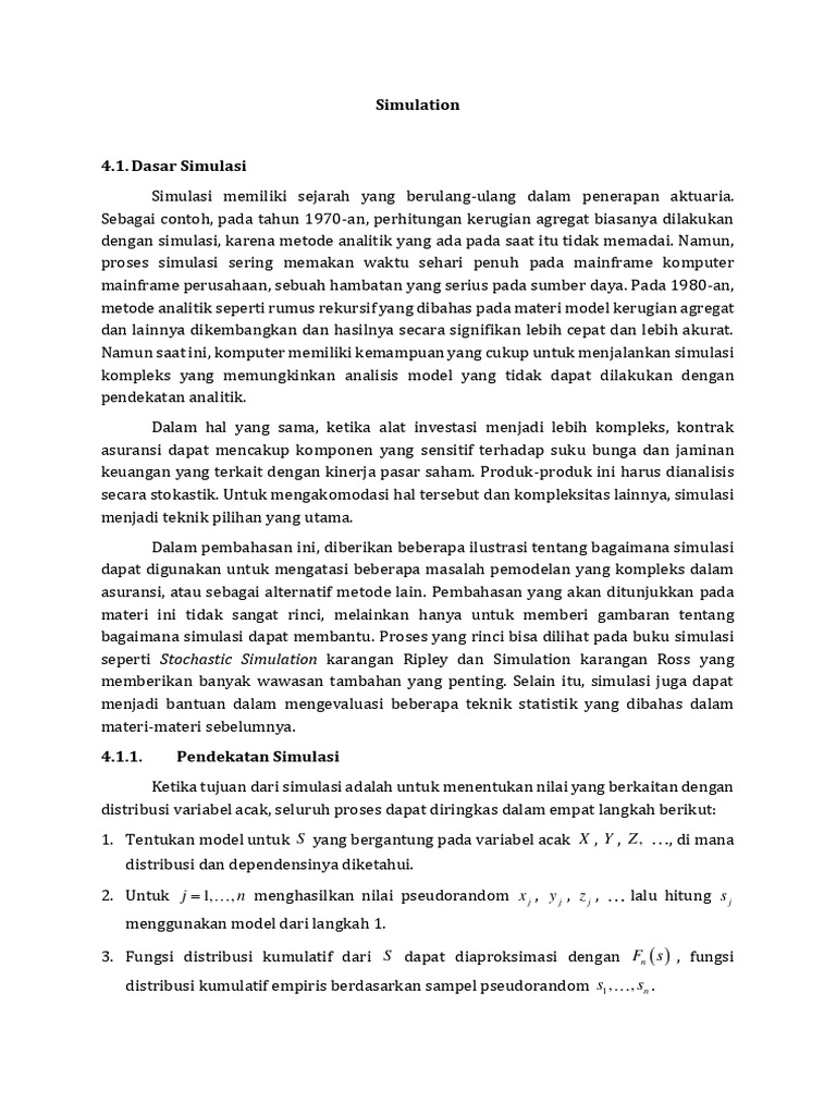 Simulation | PDF