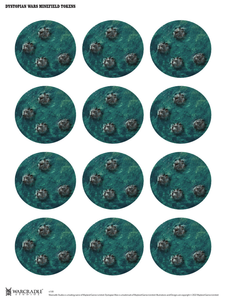 DW Minefield Tokens Compressed | PDF | Games & Activities