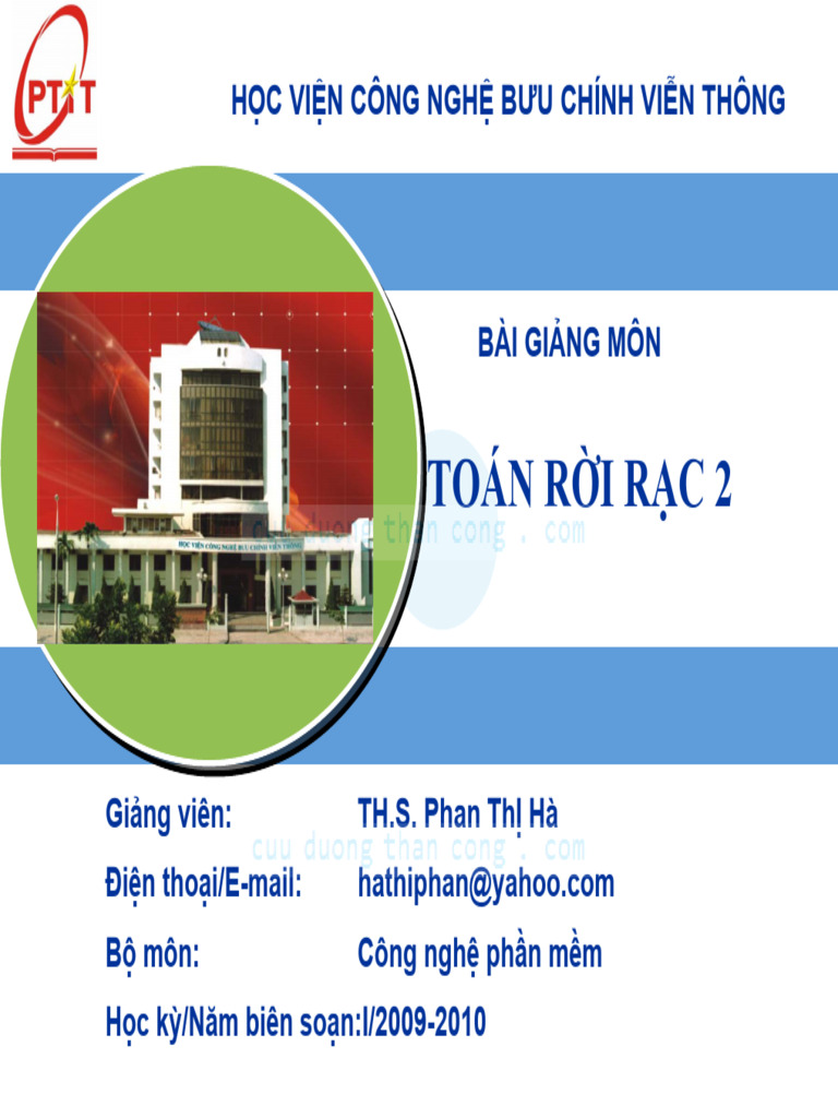 Toan Roi Rac 2 Phan Thi Ha Cayha (Cuuduongthancong - Com) | PDF