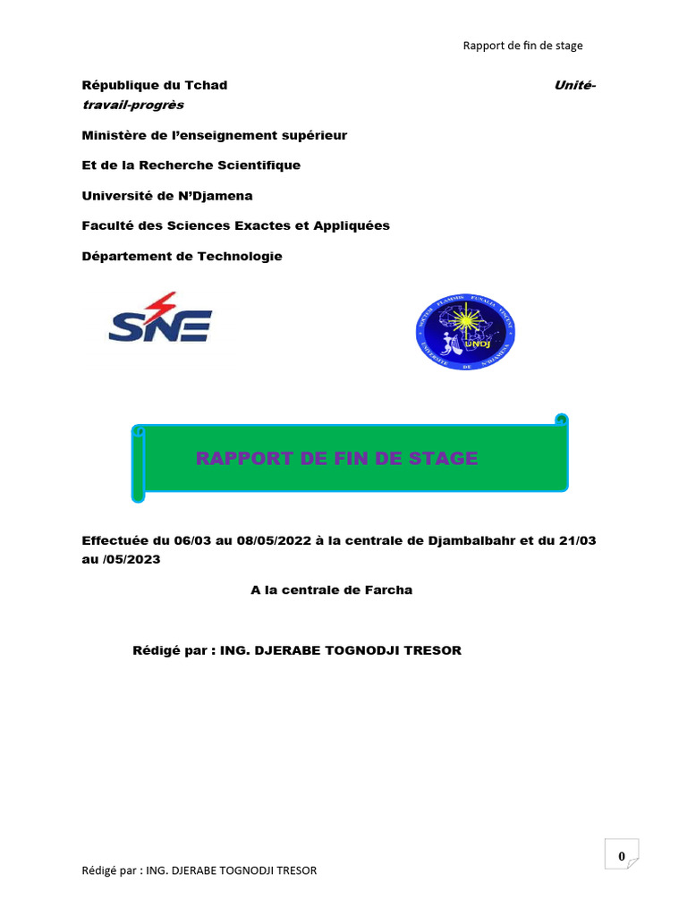 Tresor Rapport de Fin de Stage | PDF | Ordinateurs | Technologie et ingénierie