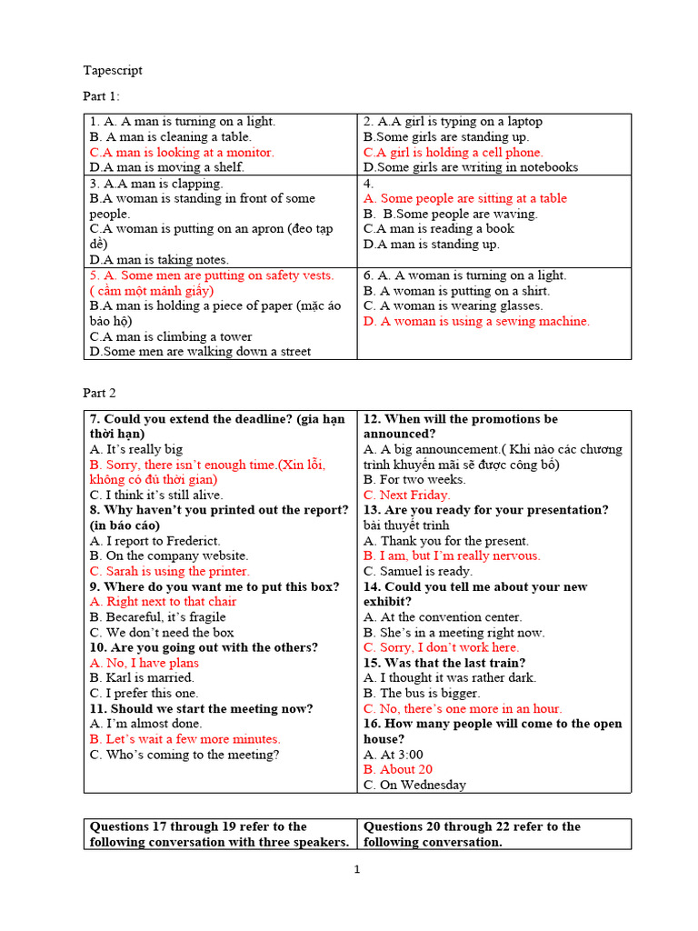 Workplace Conversations and Activities | PDF