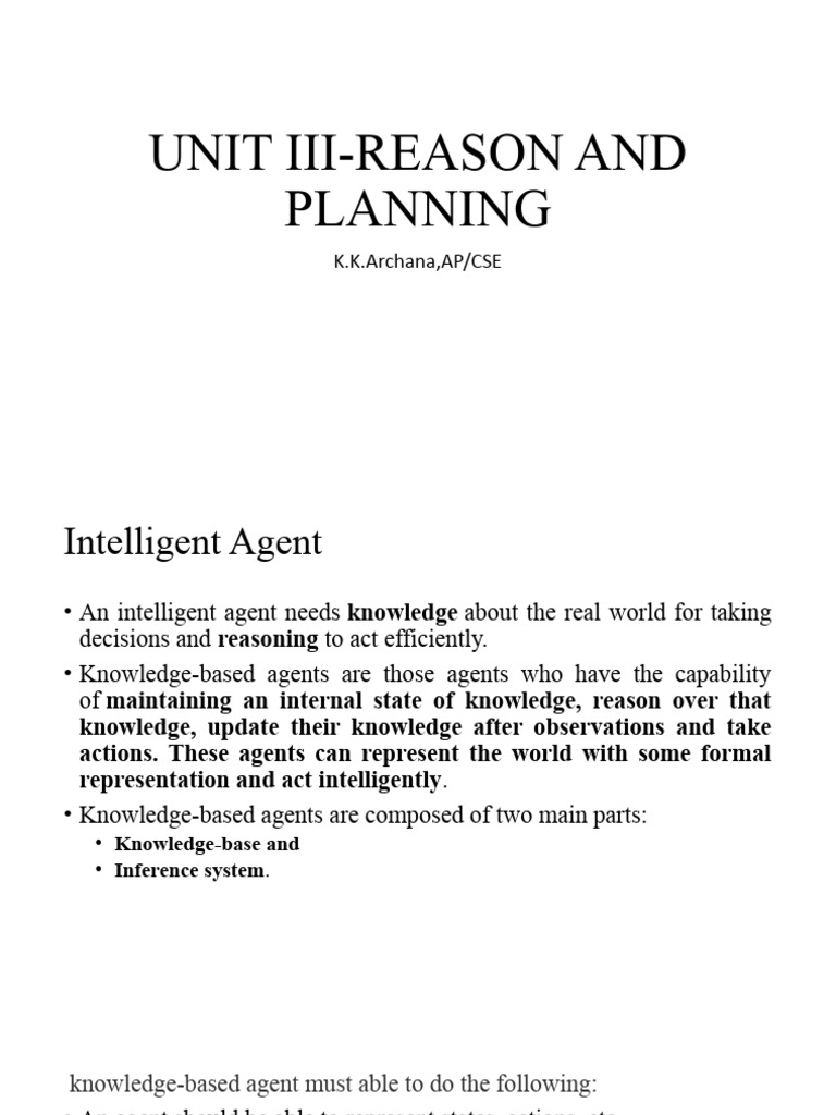 Unit Iii Pdf First Order Logic Logic 