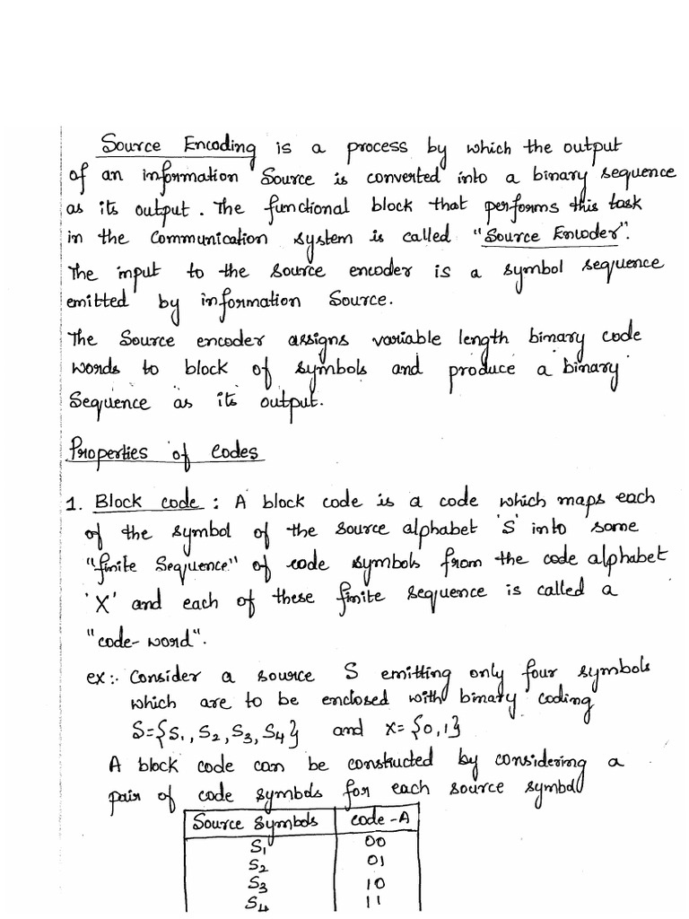 Source Encoding | PDF