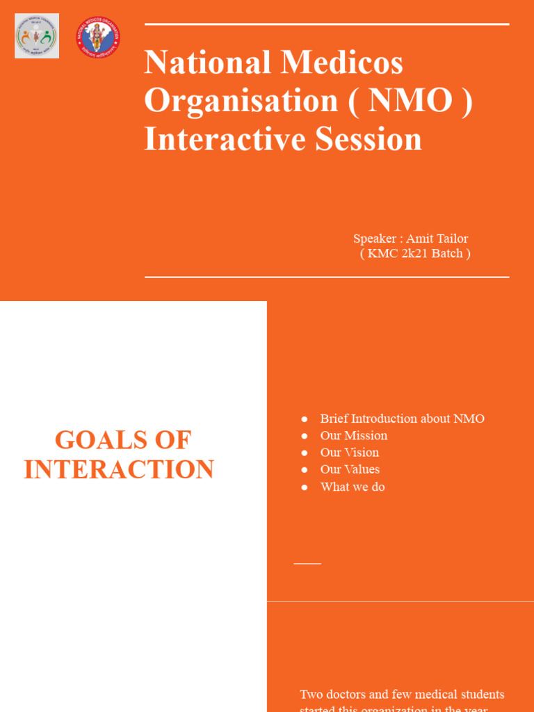 National Medicos Organisation (NMO) Interactive Session | PDF | Medicine | Public Services