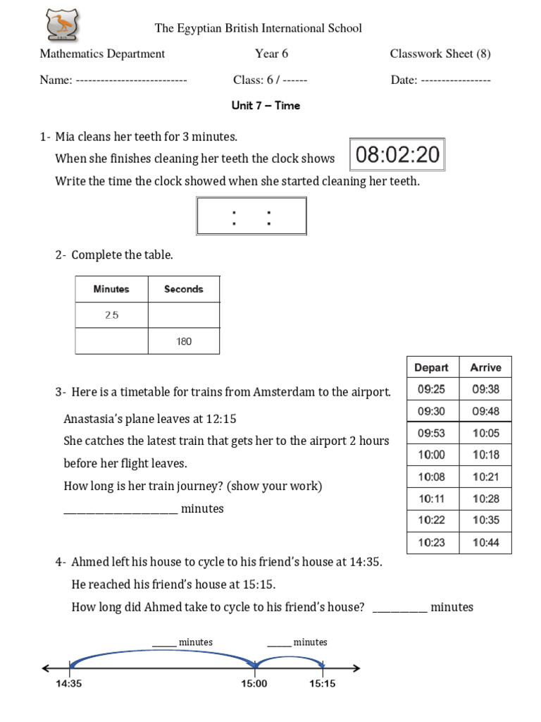 Classwork Sheet 8 | PDF