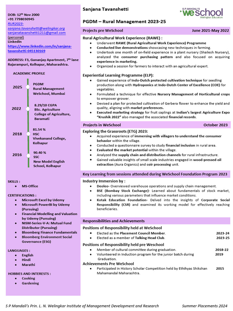 Sanjana CV Finance | PDF | Agriculture | Horticulture