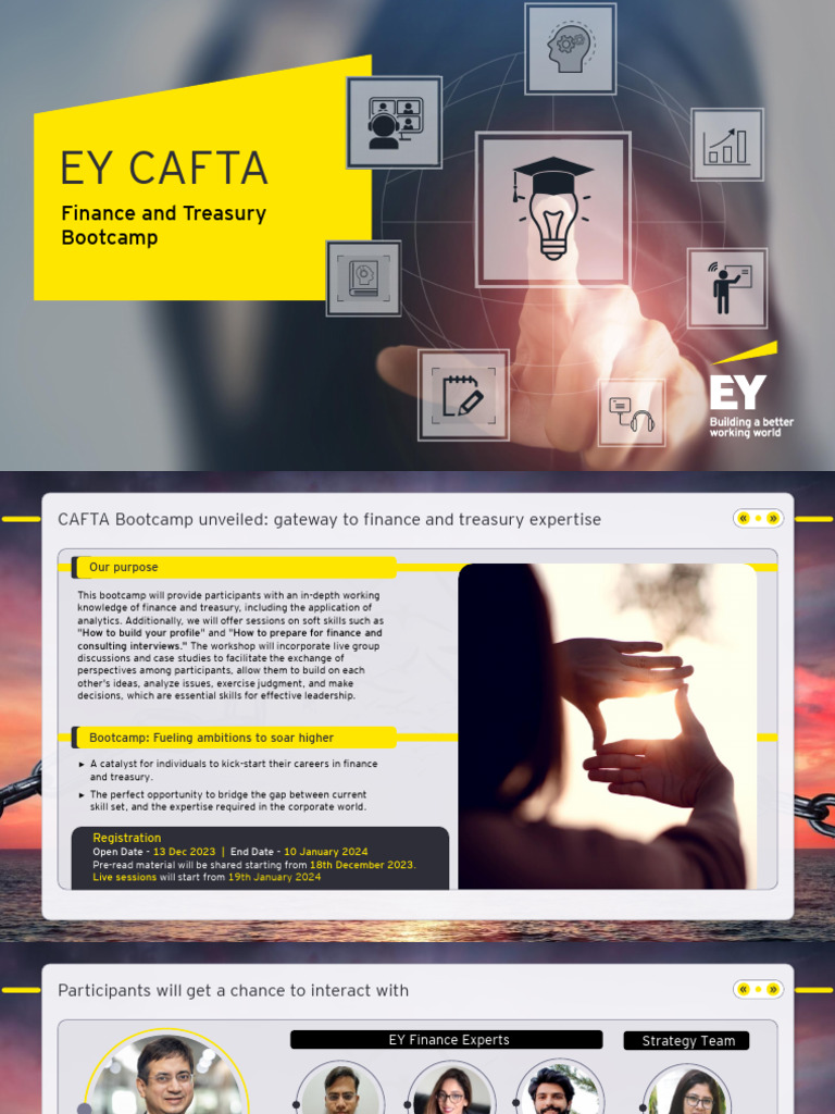 EY CAFTA Finance and Treasury Bootcamp | PDF | Risk | Debt