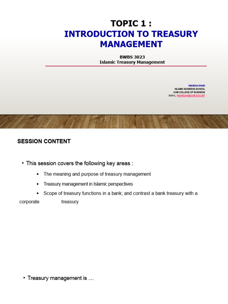 Islamic Treasury Management Guide | PDF | Banks | Foreign Exchange Market