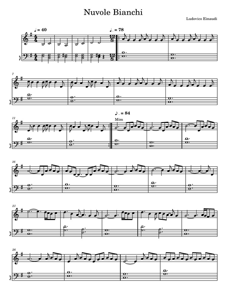 Nuvole Bianchi | PDF