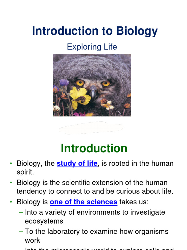 1-Introduction To Biology-ESA | PDF | Science | Life