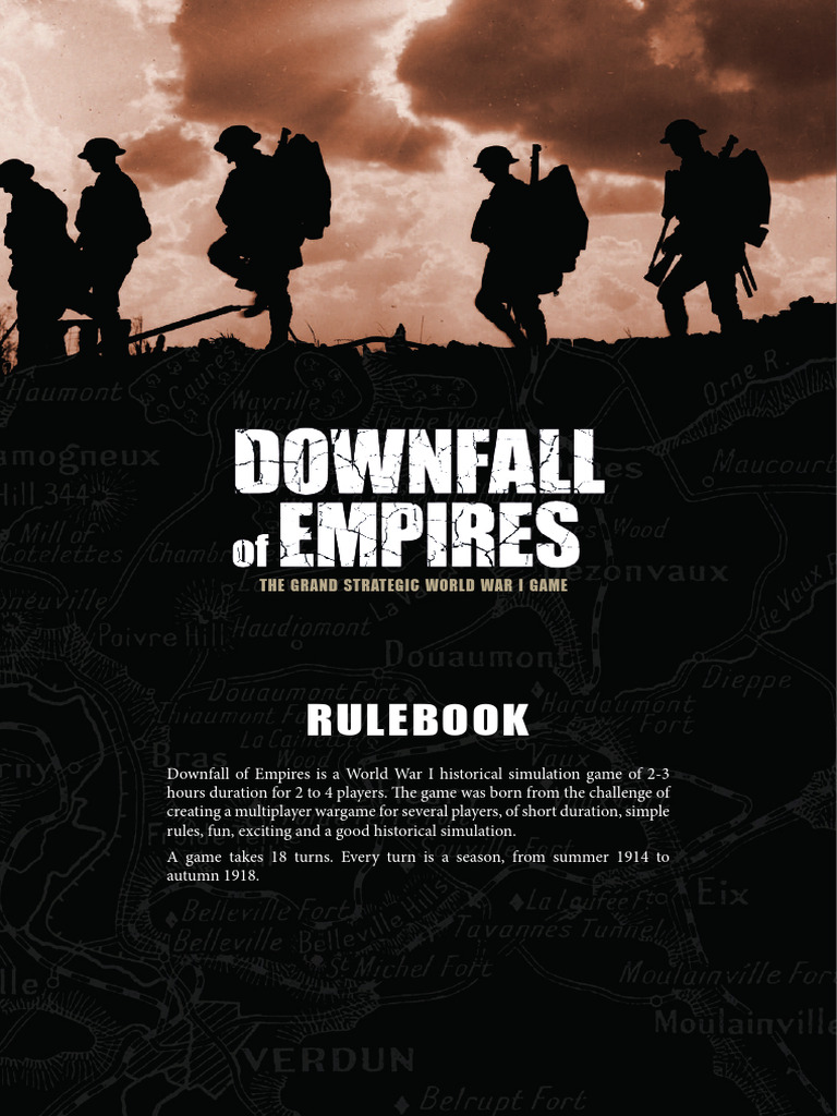 Downfall of Empires - Rulebook - English Version - Doitgames | PDF | Austria Hungary | Trench ...