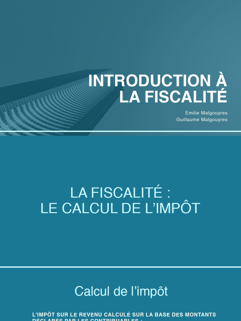 Calcul de l'impôt sur le revenu simplifié | PDF | Impôt sur le revenu ...
