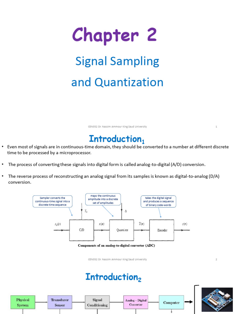 chap2_sampling | PDF | Sampling (Signal Processing) | Spectral Density