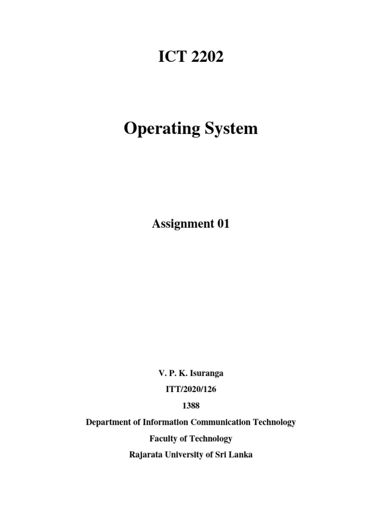 Operating System | PDF | Thread (Computing) | Process (Computing)