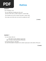GCSE Ratio Problem Solving Questions | PDF | Ratio | Mathematics