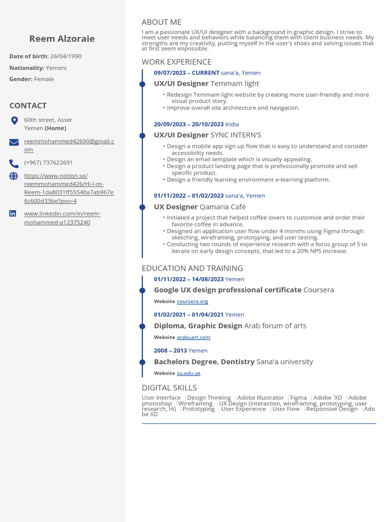 Reeeeeem CV | PDF | Design | Computing