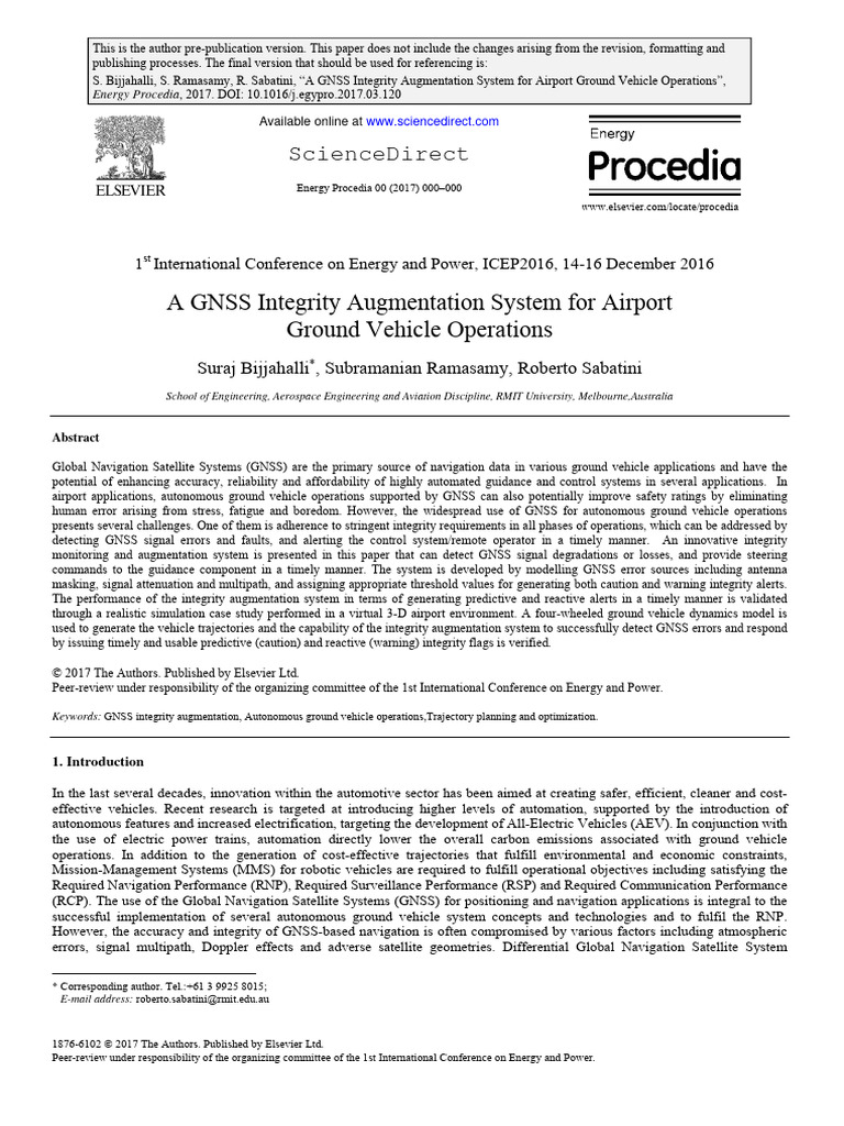 A GNSS Integrity Augmentation System For | PDF