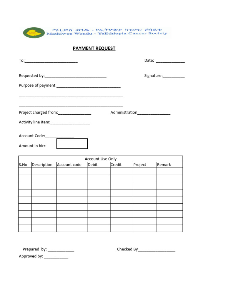 Payment Request Form | PDF