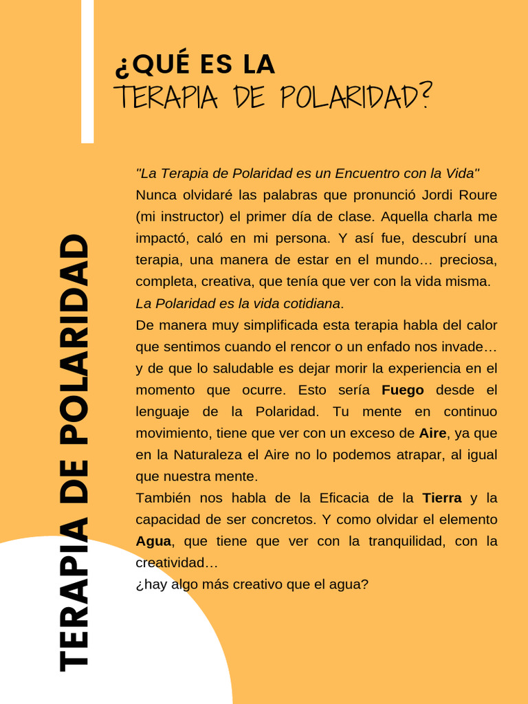 Terapia de Polaridad: Vida y Equilibrio | PDF | Vida | Mente