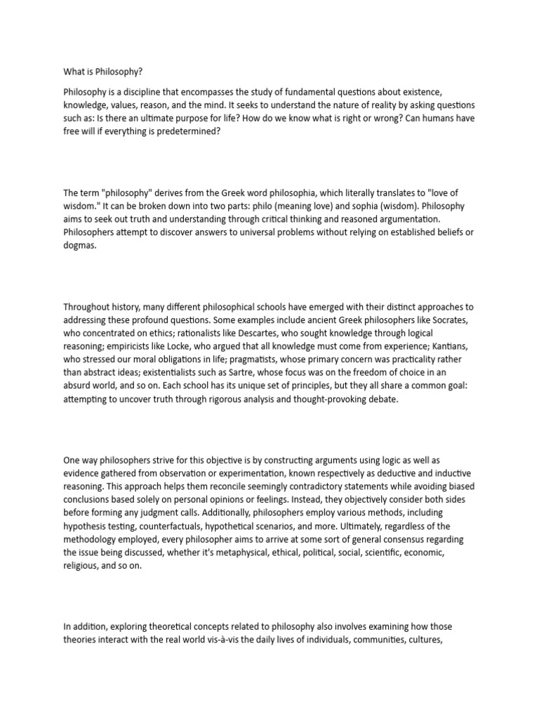 Philosphy | PDF | Philosophy | Science & Mathematics