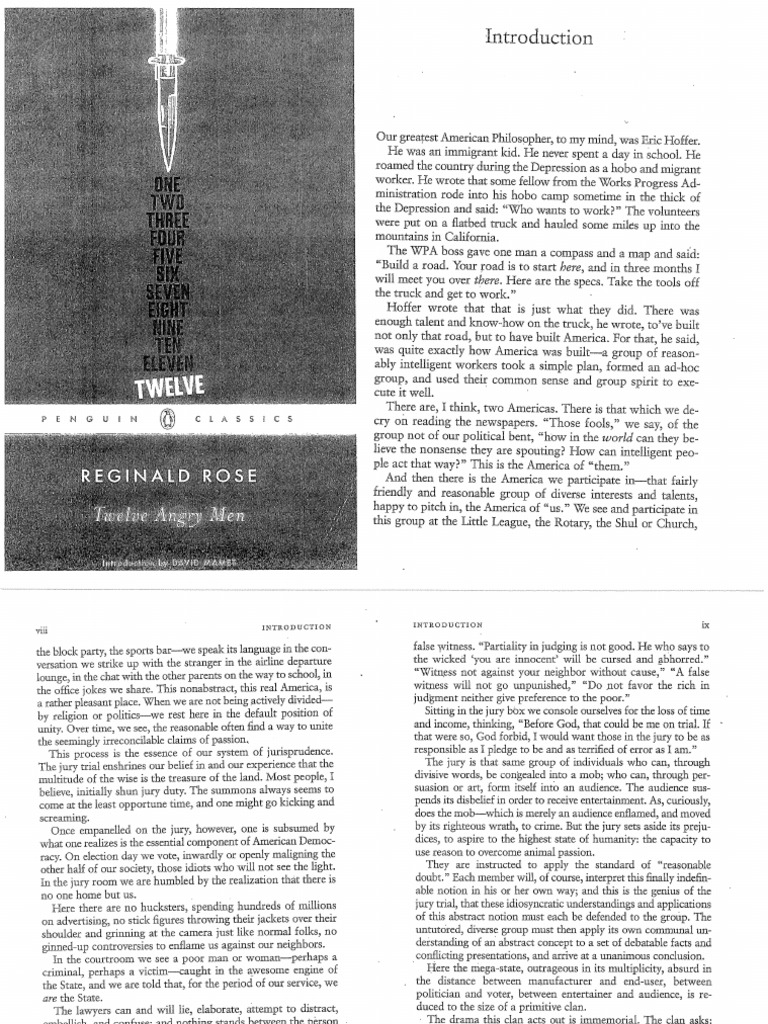 12 Angry Men Full Text | PDF