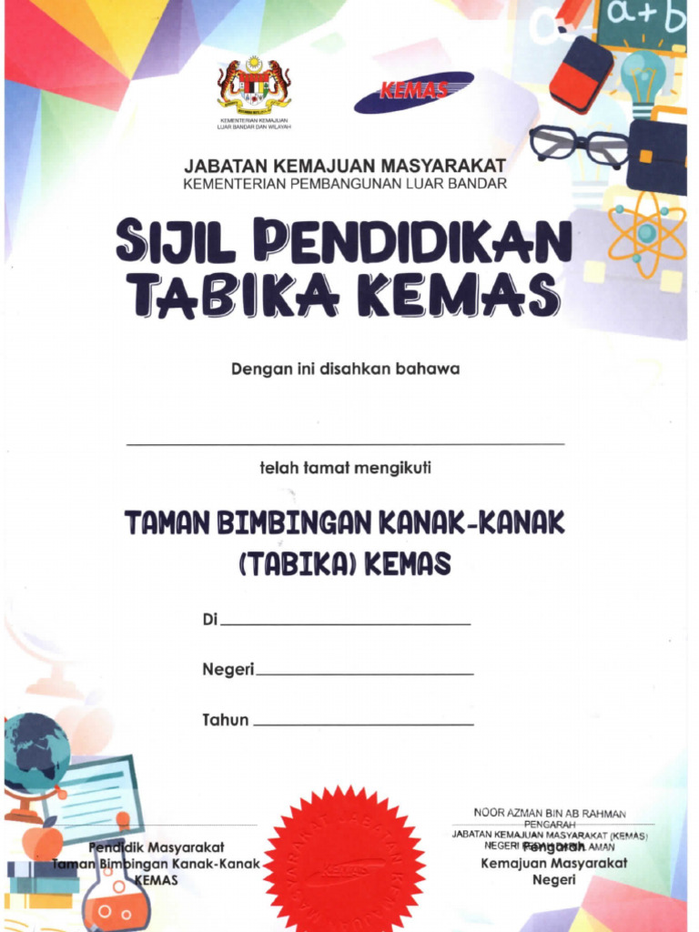 Sijil Tabika | PDF