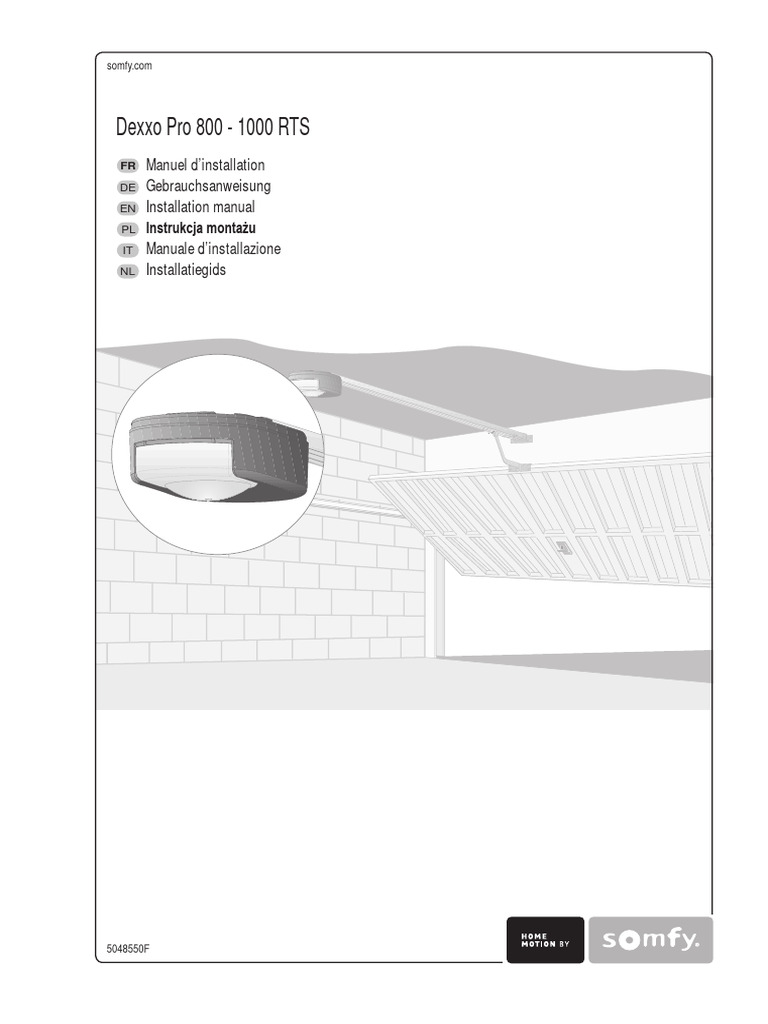Dexxo Pro 800-1000 RTS Installation Guide | PDF