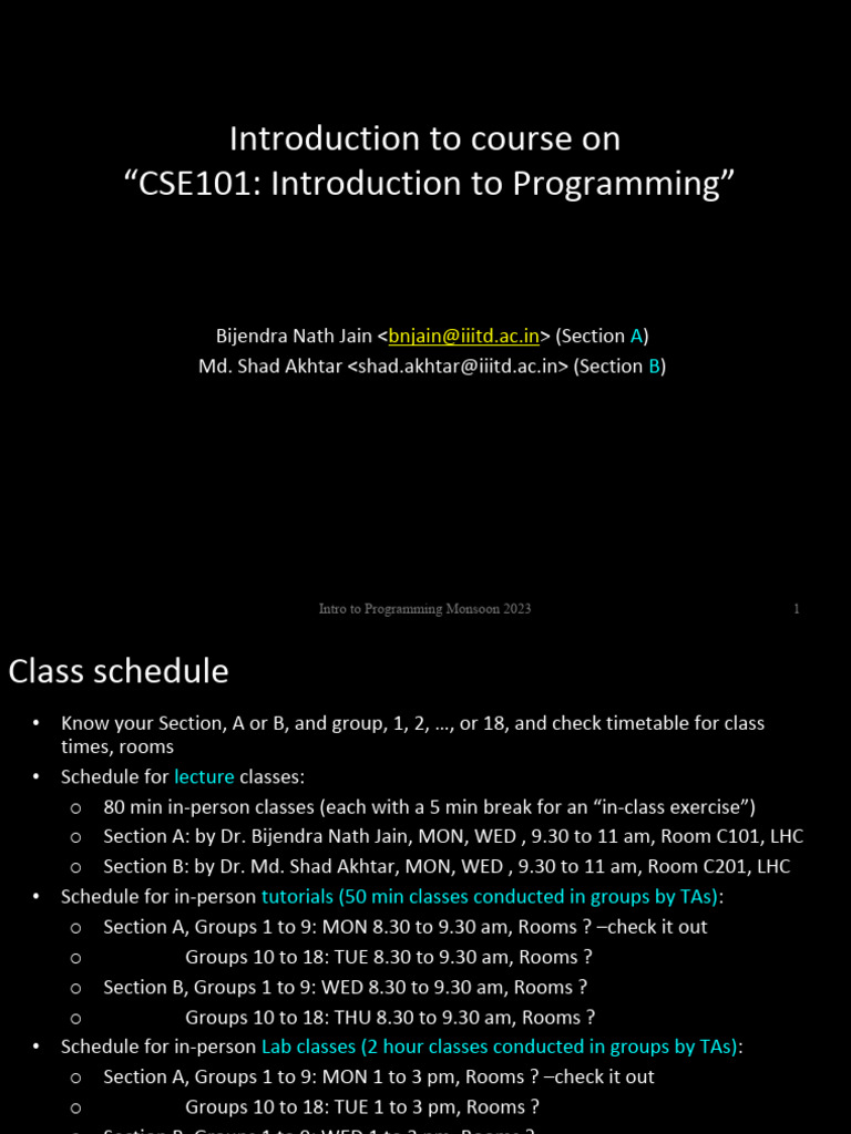 Introduction To Programming Pdf
