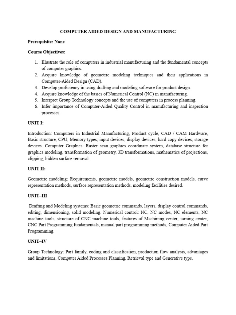 CAD&M | PDF | Computer Aided Design | 3 D Modeling