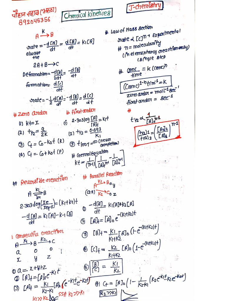 Kinetics, Photo, Surface, Polymer Short Notes | PDF