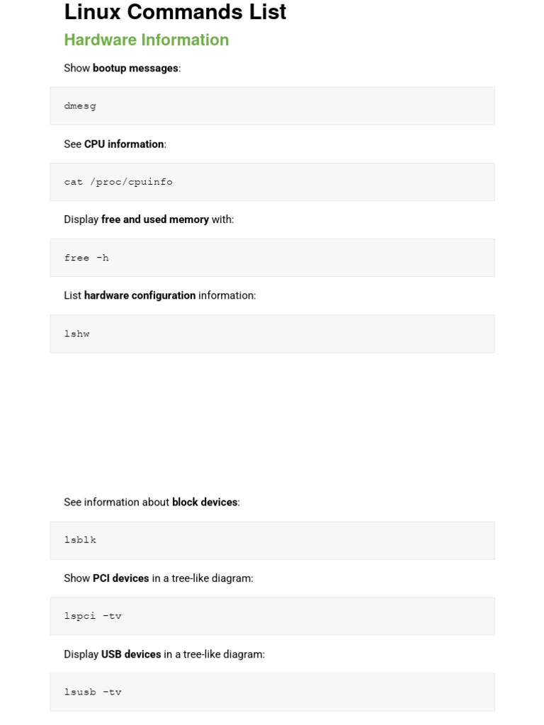 Linux Command | PDF | Computer File | Filename