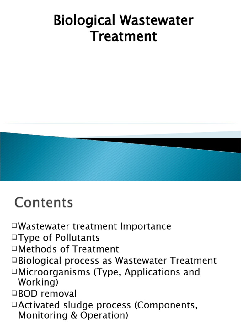 Biological Wastewater Treatment | PDF