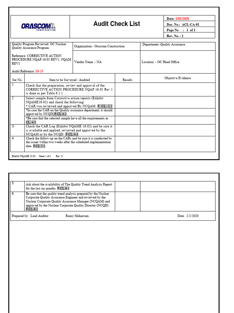 Acl Ca 01 | PDF | Audit | Business