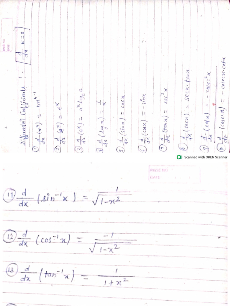 Differentiation and Integration | PDF