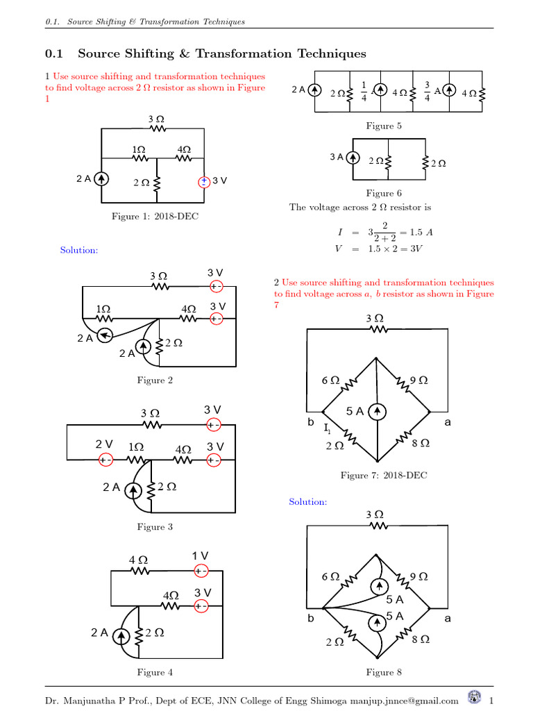 Source Shifting | PDF | Electromagnetism | Electrical Components