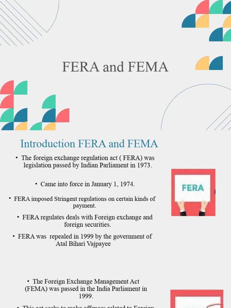 An Introduction To FERA | PDF | Business | International Trade