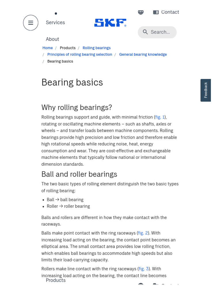 Bearing Basics - SKF | PDF | Bearing (Mechanical) | Mechanical Engineering
