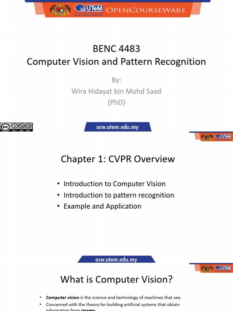 Chapter 1-Overview of CVPR | PDF
