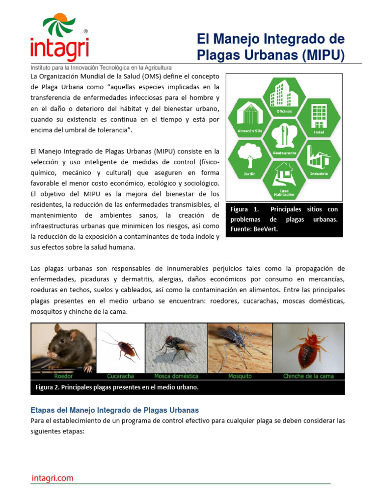 El Manejo Integrado de Plagas Urbanas | PDF | Plaga (organismo) | Contaminación