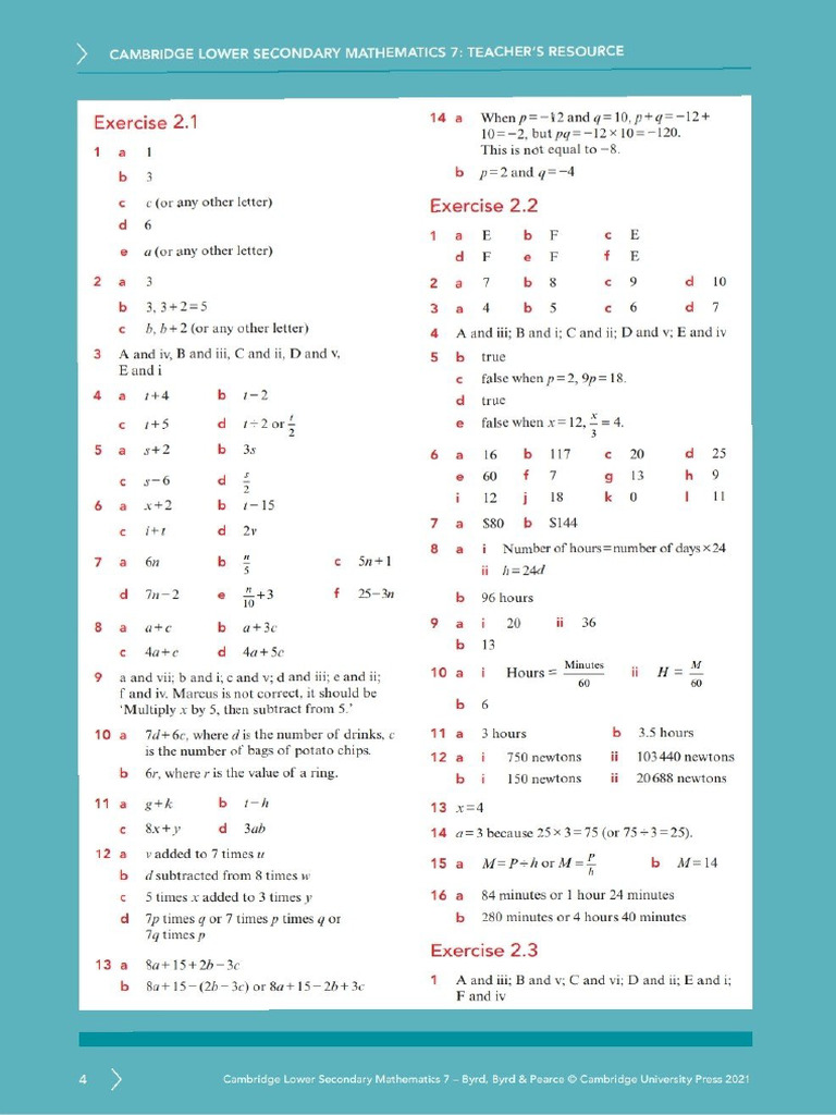 WB - Expressions Formula and Equations | PDF